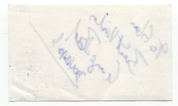 George Buza Signed 3x5 Index Card Autograph Signature Actor Beast X-Me ...