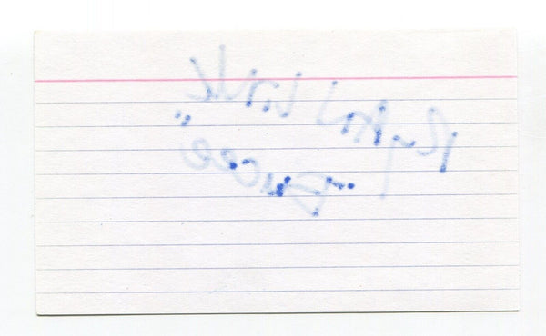 Ryan Link Signed 3x5 Index Card Autograph Actor Law And Order One Life ...